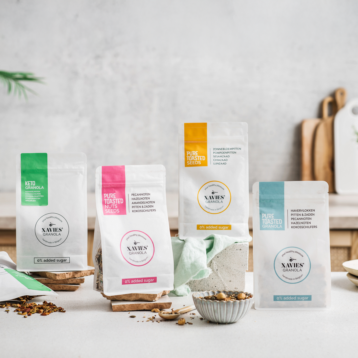 Startpakket Pure Toasted – XAVIES' Granola